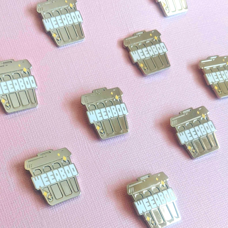 Weeaboo Trash Hard Enamel Pin GLITTER EDITION - Etsy