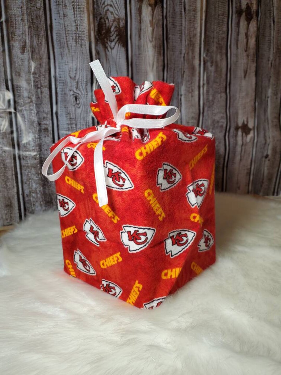 Homemade Kansas City Chiefs Design Fabric Tissue Box Cover - Etsy