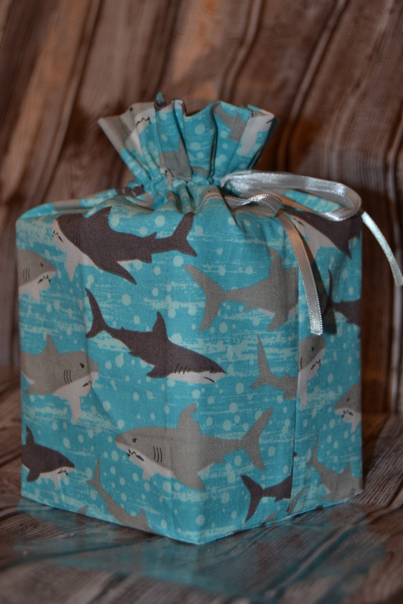 Homemade Shark Design Fabric Tissue Box Cover - Etsy