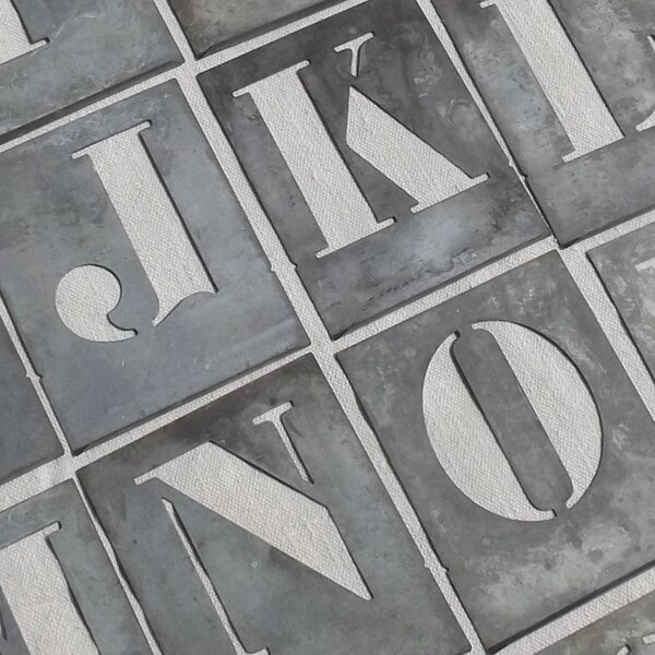 Metal Stencil Large Letters - Etsy