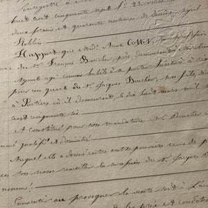 Lot Antique French Documents Handwritten 19th Century Legal Notaire ...