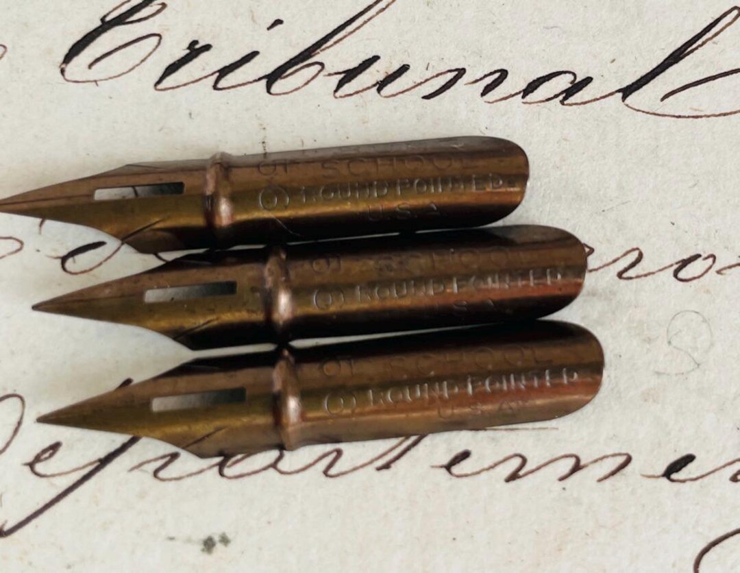 Vintage French Pen Nibs Plumes Quill Ends Hunt Old School No56 - Etsy