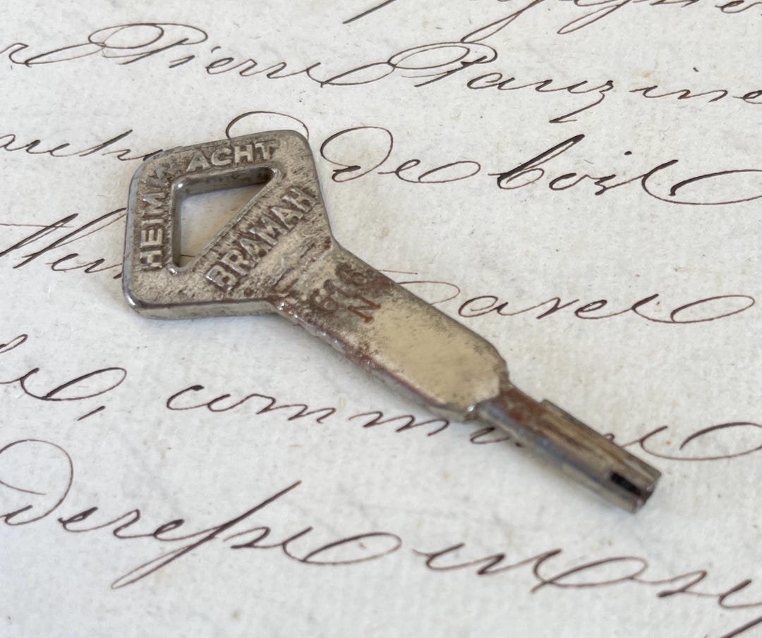 Vintage Bramah Key Heimwacht Lock German Keyhole - Etsy