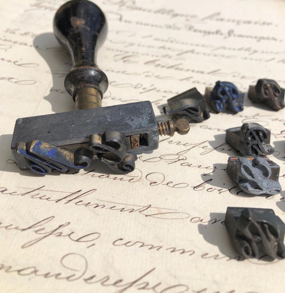 Antique French Printers Typesetting Handle Metal Composing Handle to ...