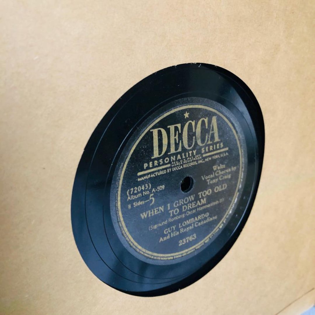 Antique Set of Decca 78 Records Guy Lombardo Waltzes in Original Case ...