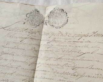 Antique 1600s Legal Document Page, Latin Very Old Handwritten ...