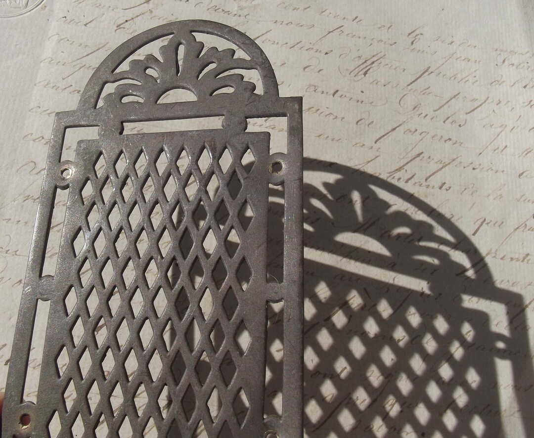 Antique French Finger Plate Door Push Chrome Plaque - Etsy