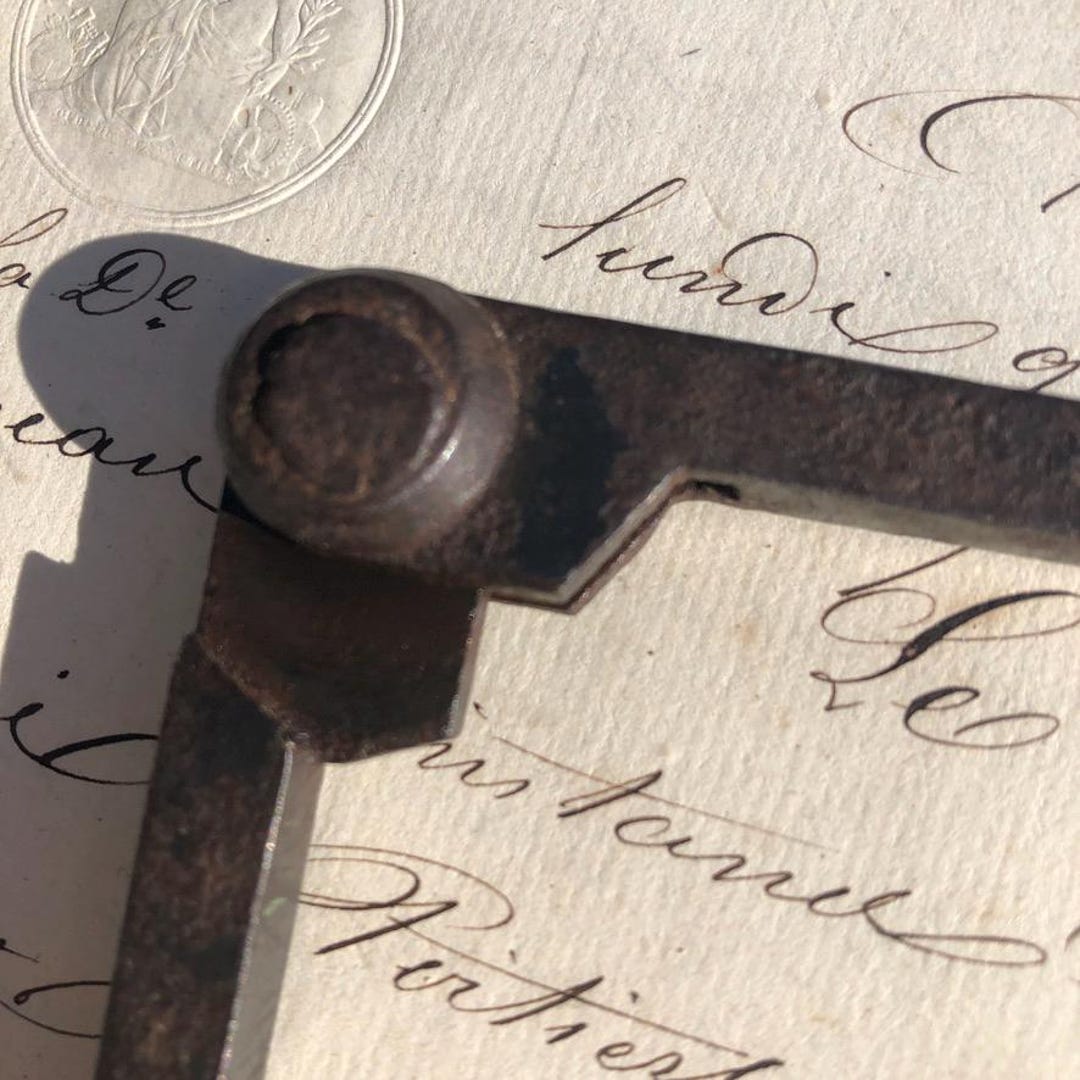 Antique French Dividers Compass Large Iron Drawing Technical Tool - Etsy