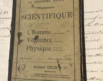 Vintage French Science Natural History Science Book - Etsy