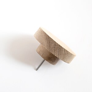 WOOD ROUND HOOK White Oak, Pine, or Black Stained Ash - Etsy