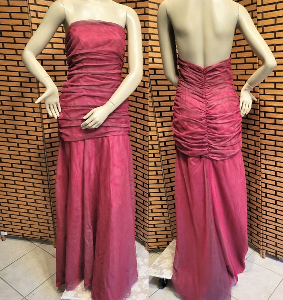 vintage metallic red nylon - Gem