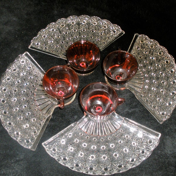 Red Depression Glass - Etsy