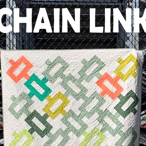 CHAIN LINK Quilt Pattern Pdf / Modern Quilt Pattern / Modern | Etsy