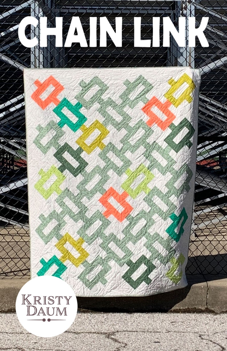 CHAIN LINK Quilt Pattern - Pdf / Modern Quilt Pattern / Modern Quilting ...