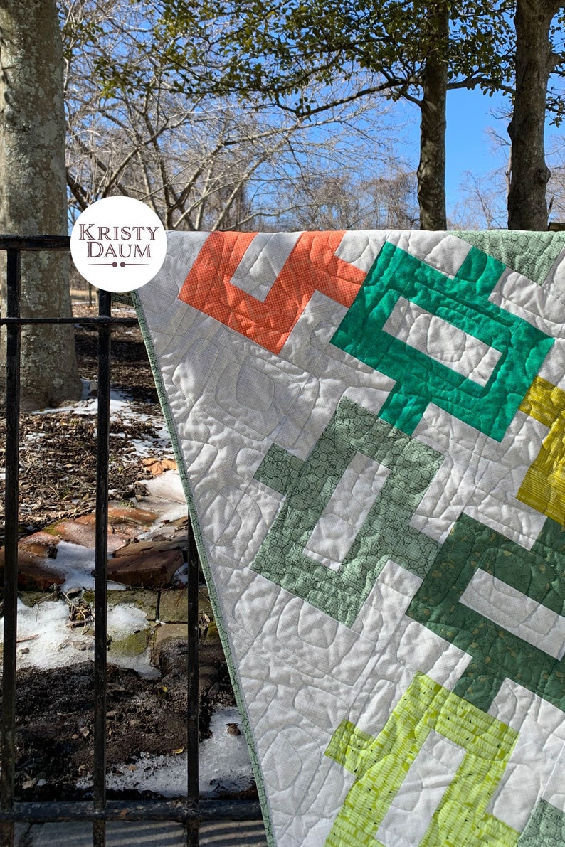 CHAIN LINK Quilt Pattern Pdf / Modern Quilt Pattern / Modern | Etsy