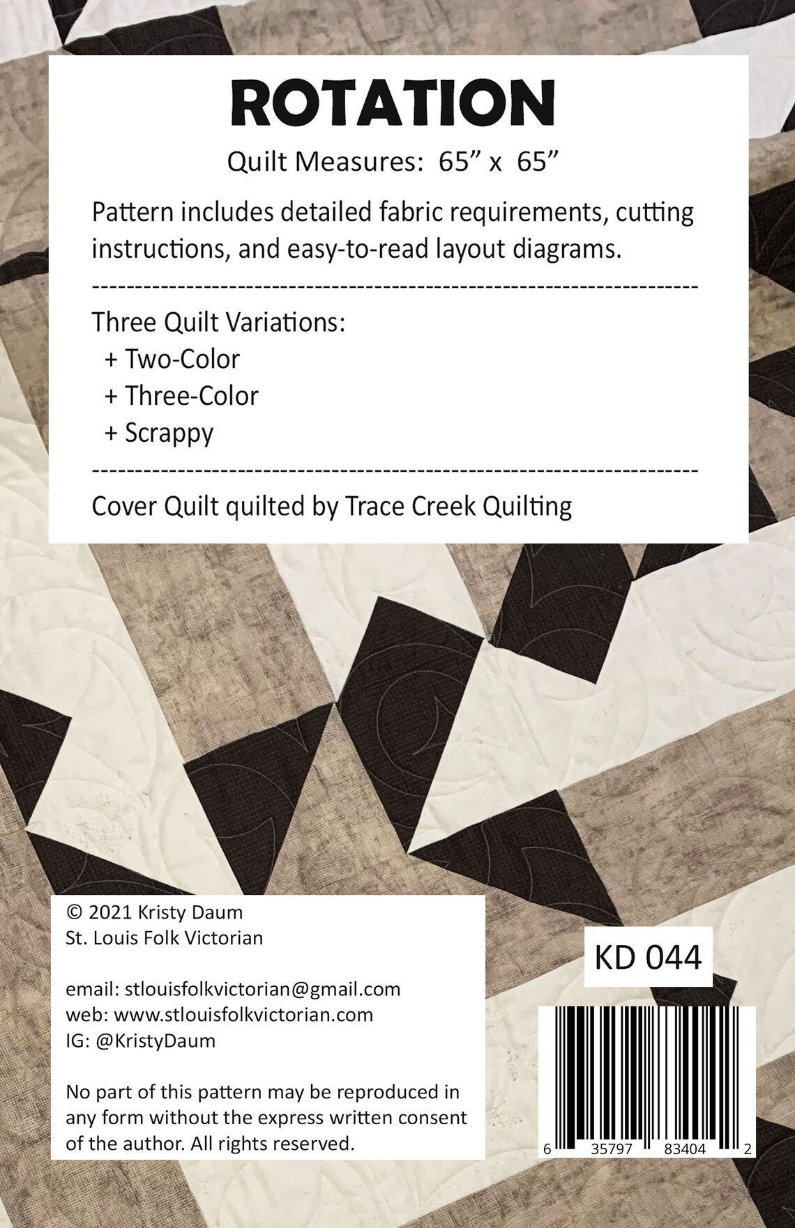 ROTATION Quilt Pattern - Pdf / Quilt Pattern / Modern Quilt Pattern ...