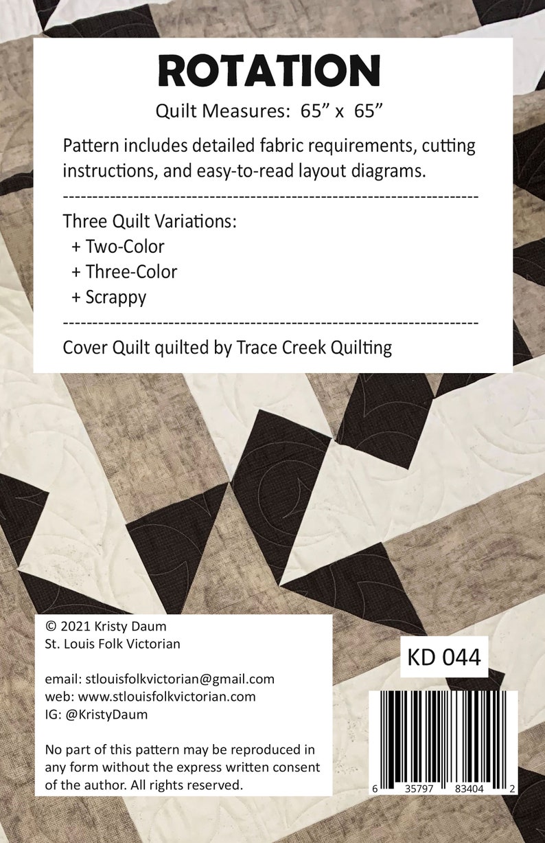 ROTATION Quilt Pattern - Pdf / Quilt Pattern / Modern Quilt Pattern / Modern Quilting - Etsy