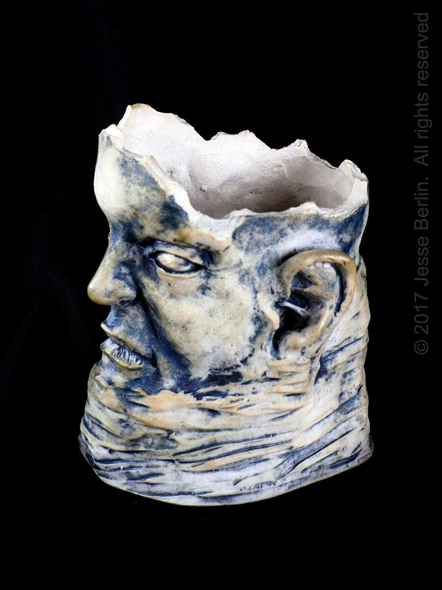 Small Ceramic Porcelain Fragmented Statue Head Planter/flower Pot - Etsy UK