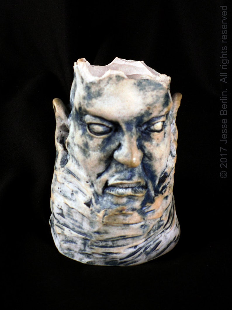 Small Ceramic Porcelain Fragmented Statue Head Planter/flower Pot - Etsy UK