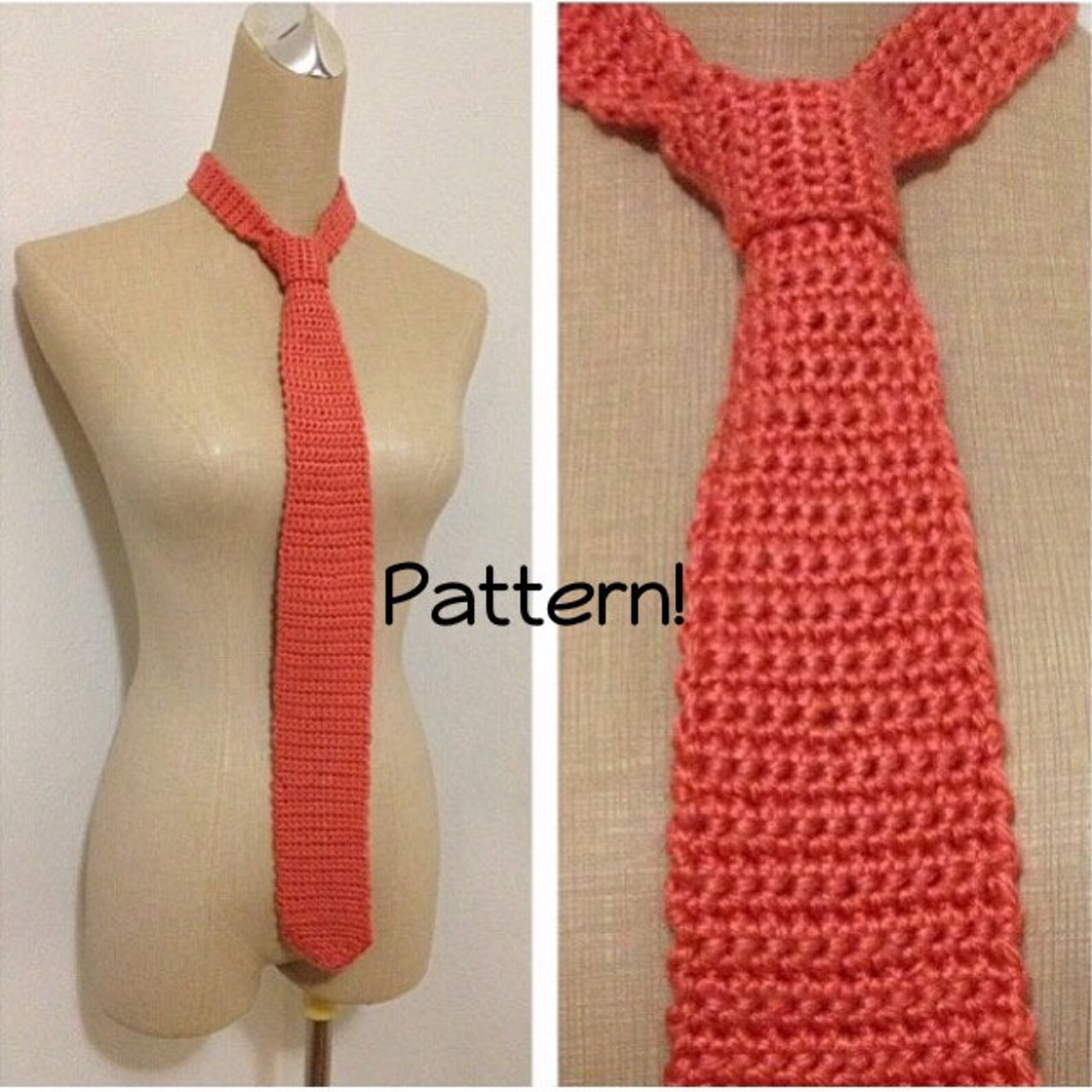 PATTERN ONLY Crochet Necktie - Etsy