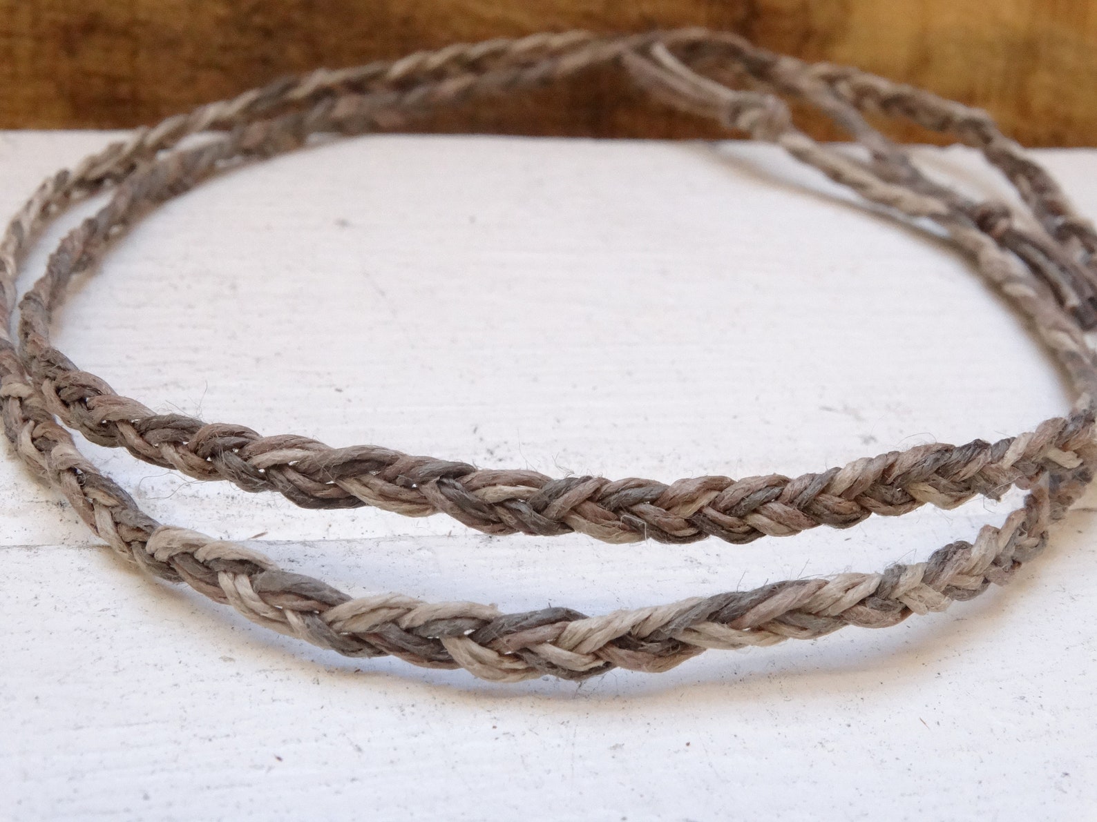 Anklet for Men or Women, Natural Hemp Anklet, Tie on Anklet, Summer ...
