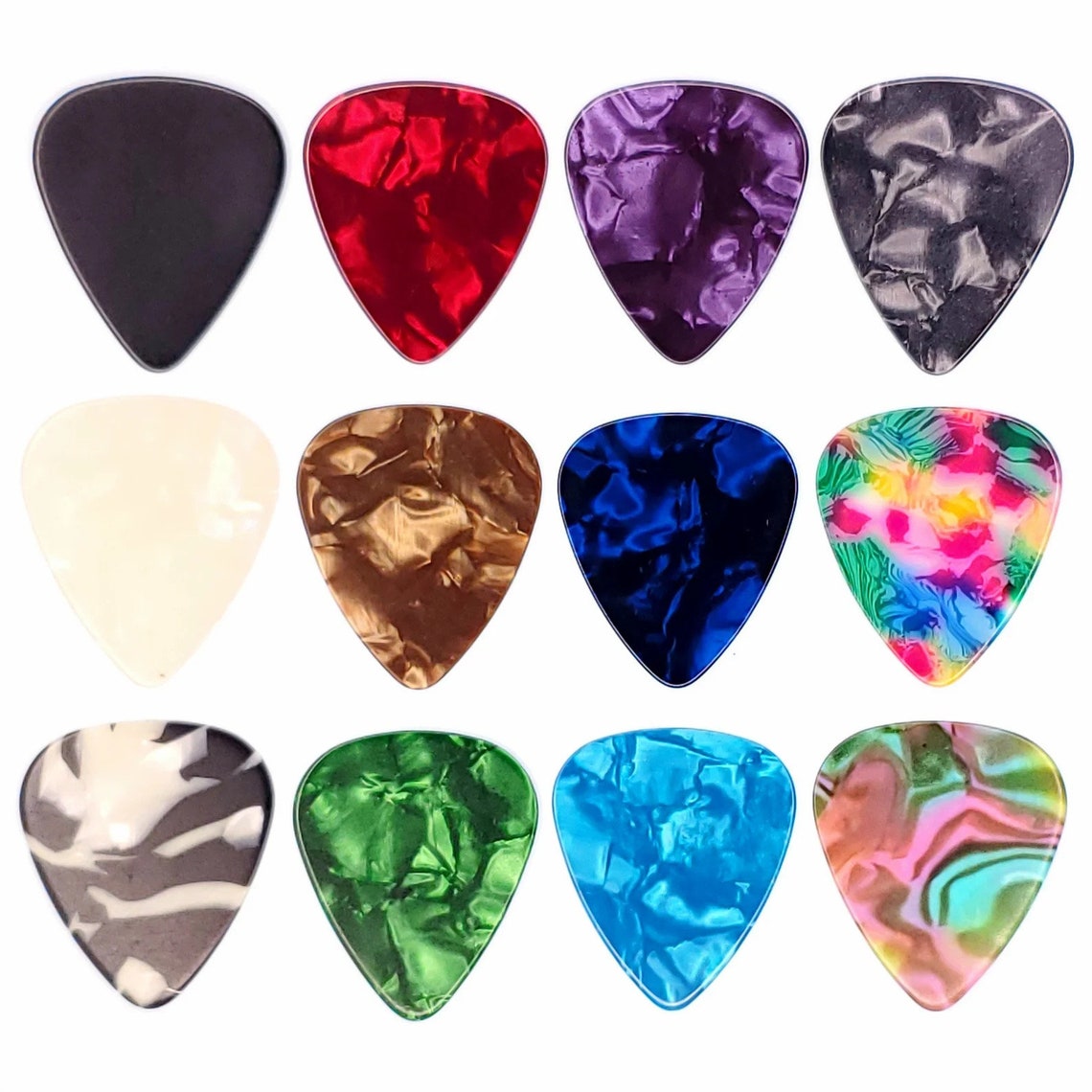 Guitar Pick Necklace With Genuine Guitar Pick and Vegan Leather Cord ...