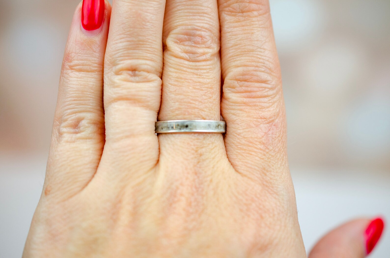 Dainty Pet Ashes Keepsake Ring 925 Thin Silver Cat Memorial - Etsy