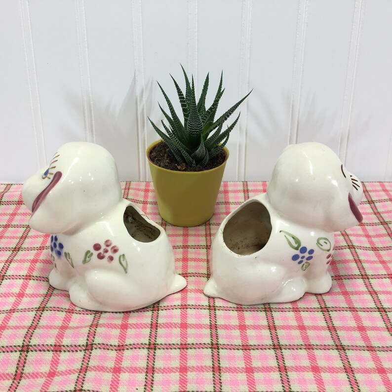 Vintage 1940s Block Pottery California Ceramic Dog Puppies | Etsy