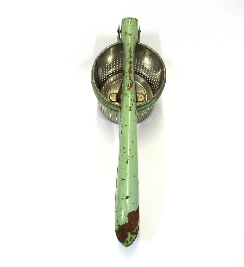 Vintage Farmhouse Potato Ricer Kitchen Gadget Chippy Green - Etsy