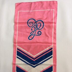 Vintage Pink and Blue Paoli Eurofashion Scarf 52 Long Skinny Made in ...
