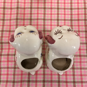 Vintage 1940s Block Pottery California Ceramic Dog Puppies Succulent ...