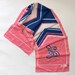 Vintage Pink and Blue Paoli Eurofashion Scarf 52 Long Skinny Made in ...