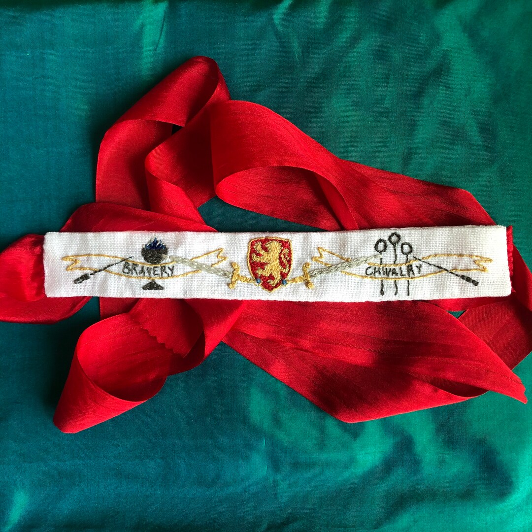 18th Century Hand Embroidered Garters lion Digital PDF Pattern Download ...