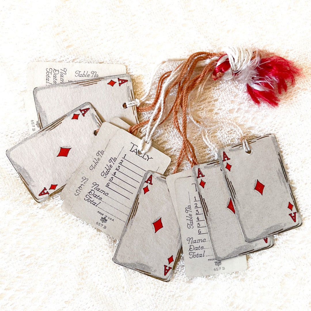 1920s Unused Novelty Bridge Tally Cards 12 Pc - Etsy
