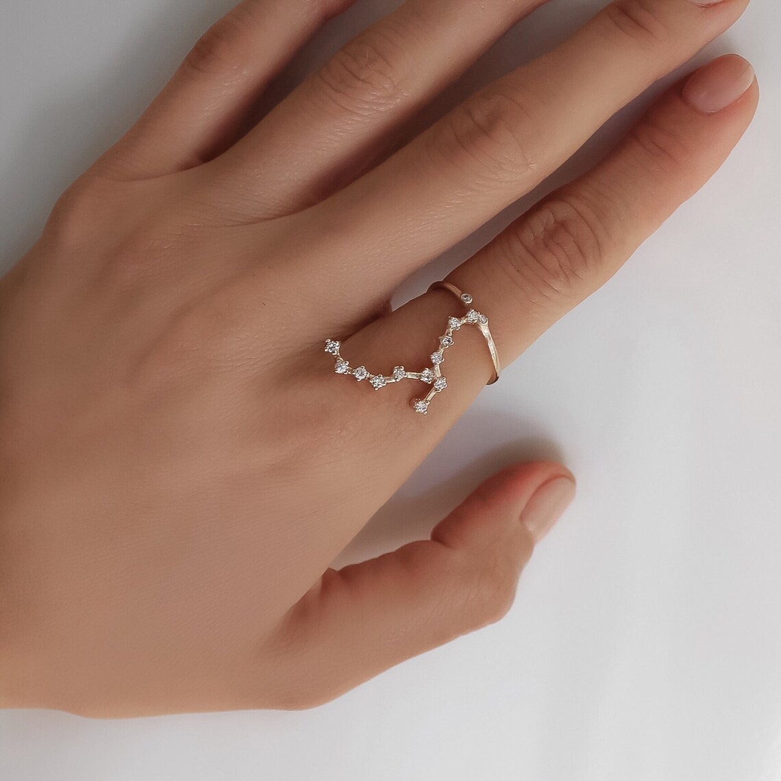 Diamond Zig Zag Cuff Ring - Etsy