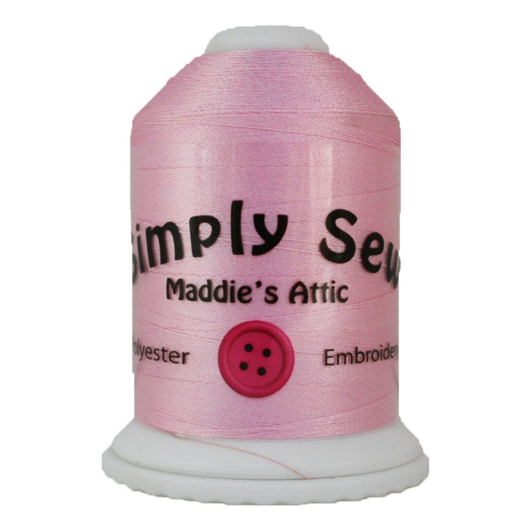 100% Polyester Embroidery Thread 1100 Yards Mini Spool Gossamer Pink 73 ...
