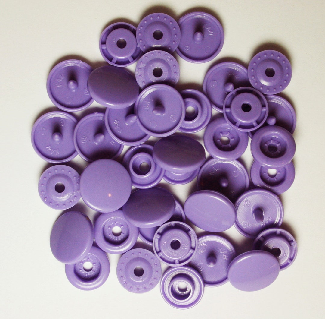 KAM Snaps Fastener Sets Dark Lavender (B-28) Plastic Resin Snaps for ...