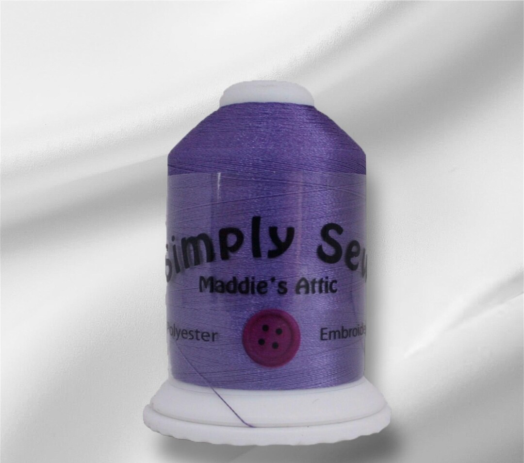 Durable Dark Purple Sewing Thread for Machine Embroidery 100% Polyester ...