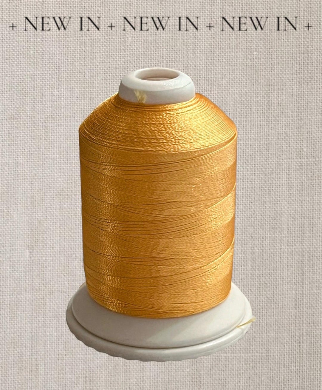 Durable Deep Gold Sewing Thread for Machine Embroidery 100% Polyester ...