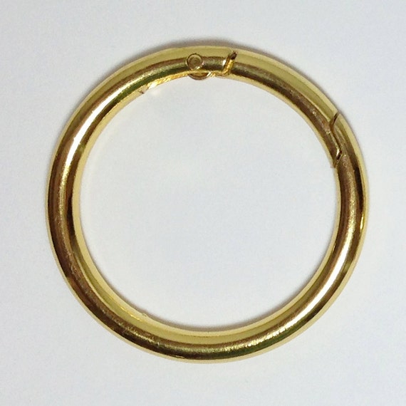 24 Gold Plated Gate Spring O-Ring 1 1/4 Round Push Snap | Etsy