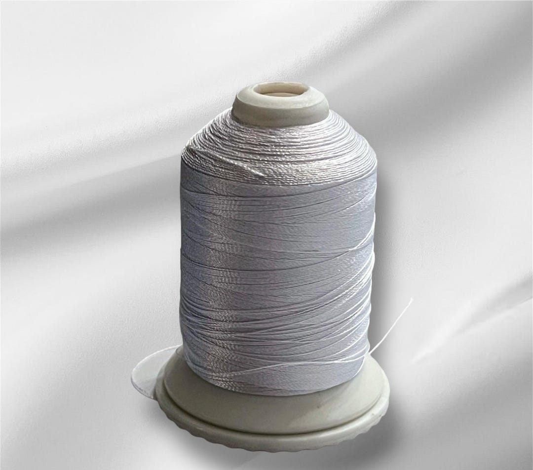 Durable White Sewing Thread for Machine Embroidery 100% Polyester 1100 ...