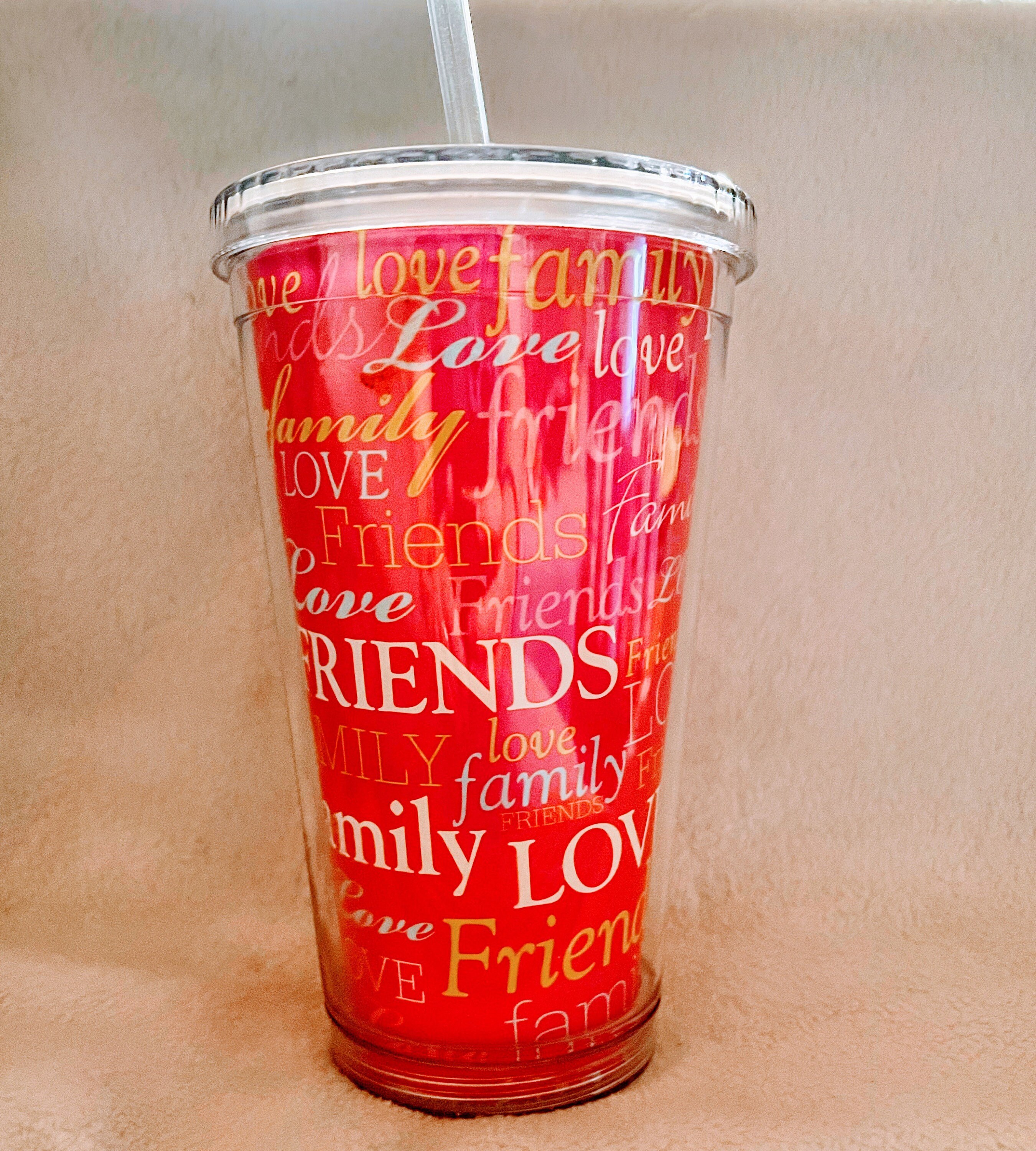 5 Photo Insertable Tumbler With Straw 16oz Full Case - Etsy