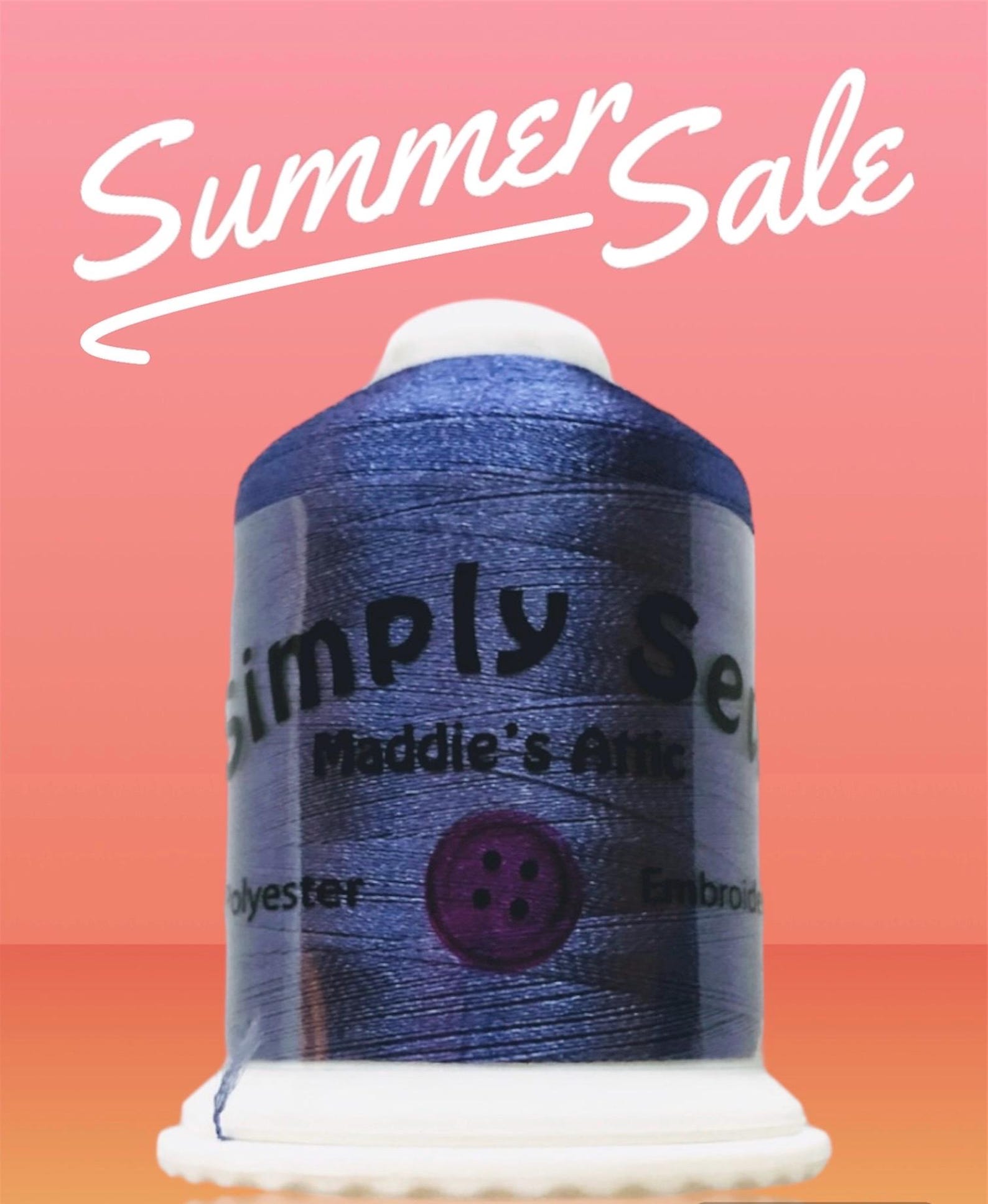Durable Blue-purple Sewing Thread for Machine Embroidery 100% Polyester ...