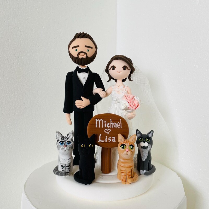Cute Wedding Cake Topper - Etsy