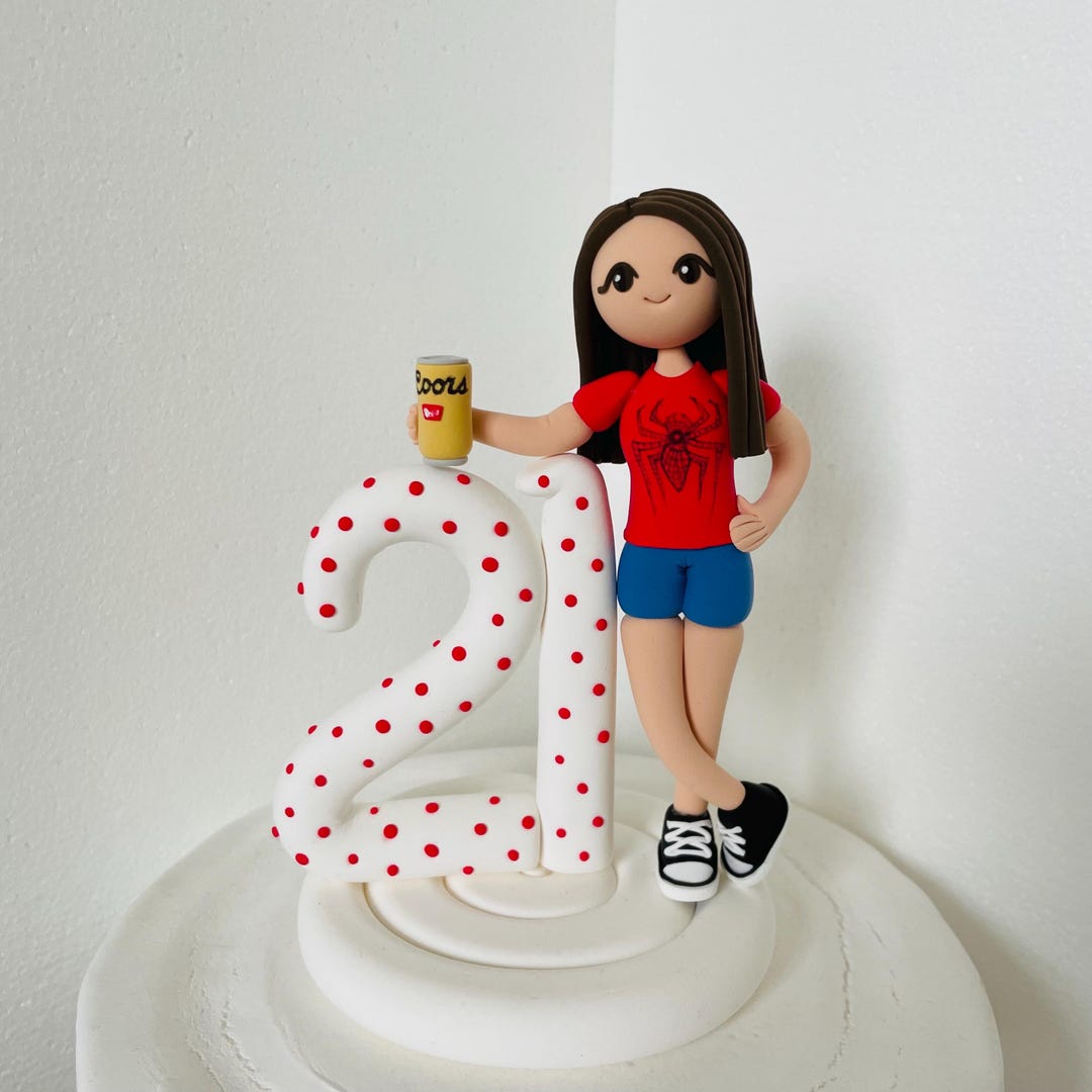 Birthday Custom Cake Topper , Handmade - Etsy
