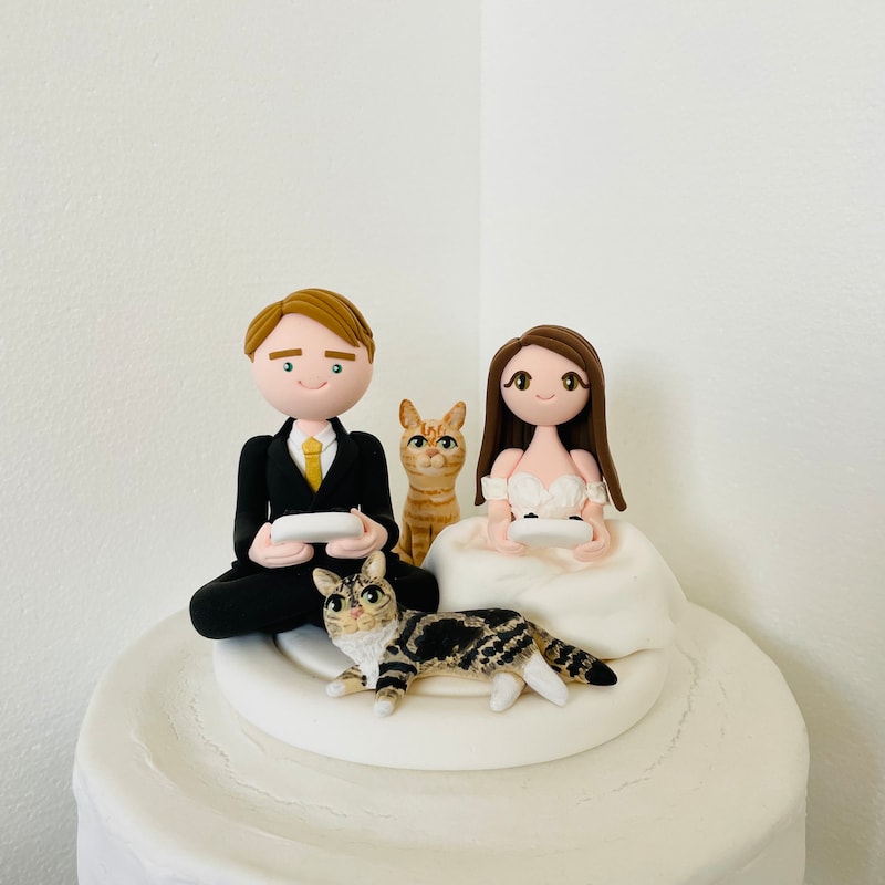 Cat Cake Topper Wedding - Etsy