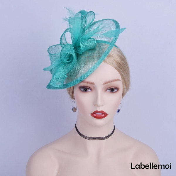 Teal Fascinator - Etsy