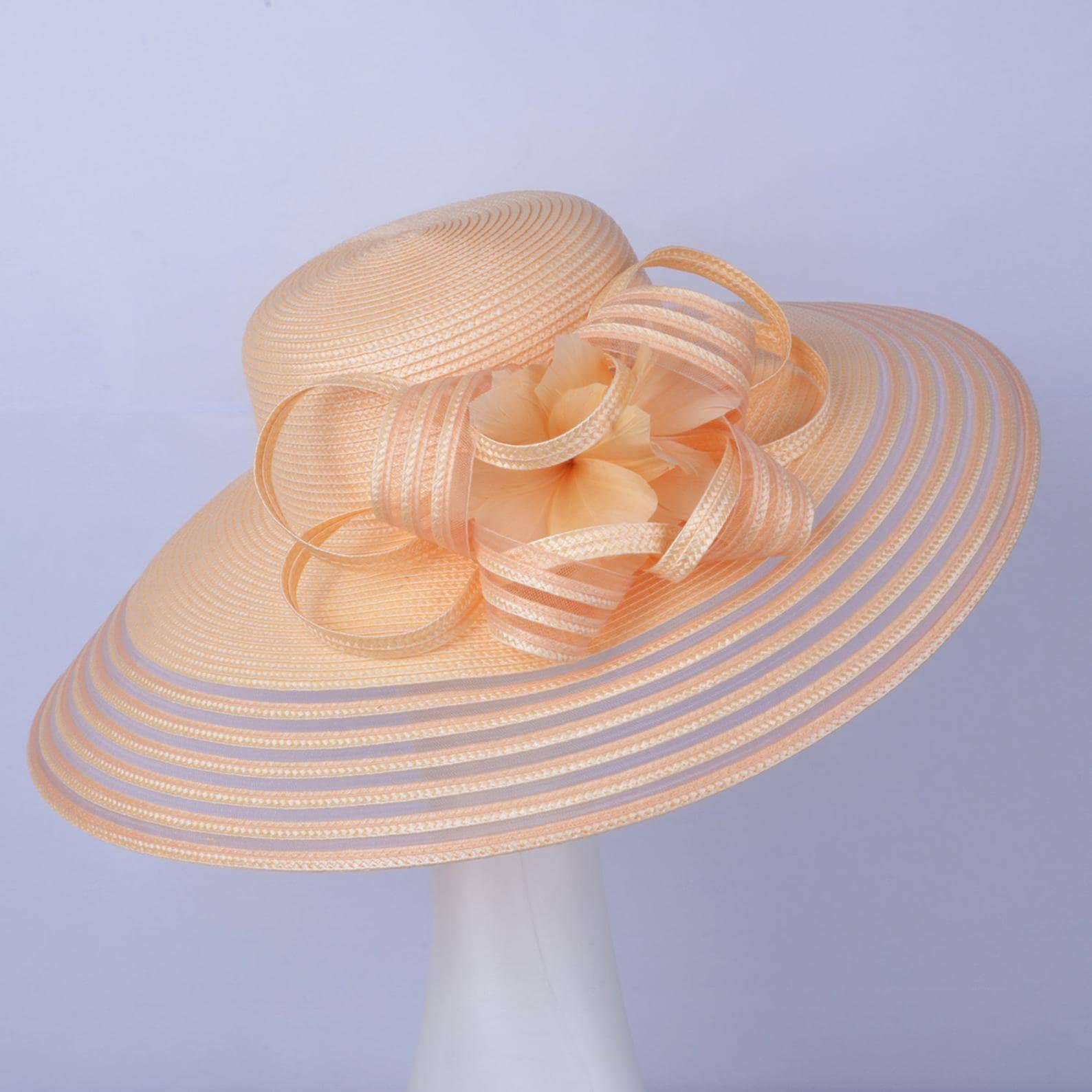 Extra Large Ivory Wedding Hat Church Hat Wide Brim Kentucky - Etsy UK