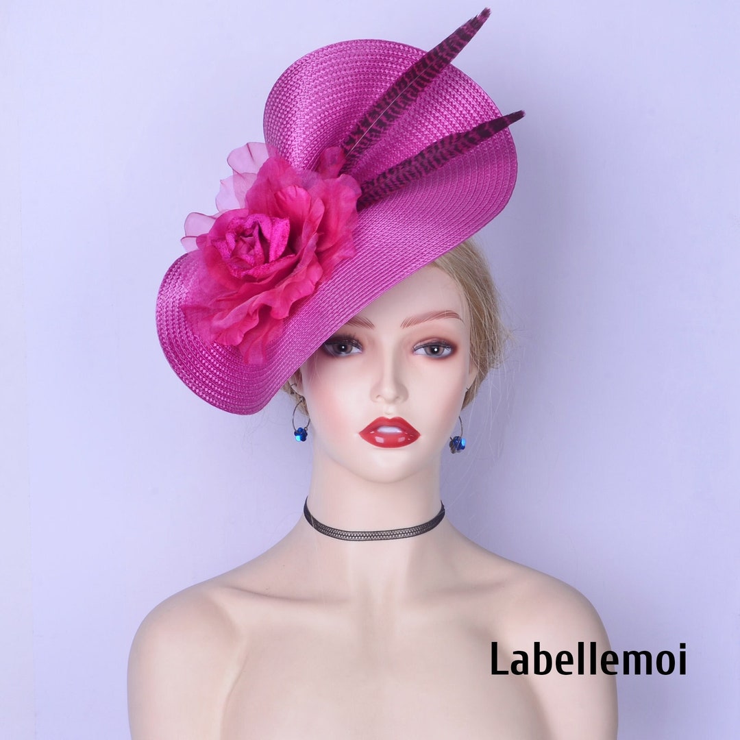 New Fuchsia Fascinator Hot Pink Disc Saucer Hatinator Church Kentucky ...
