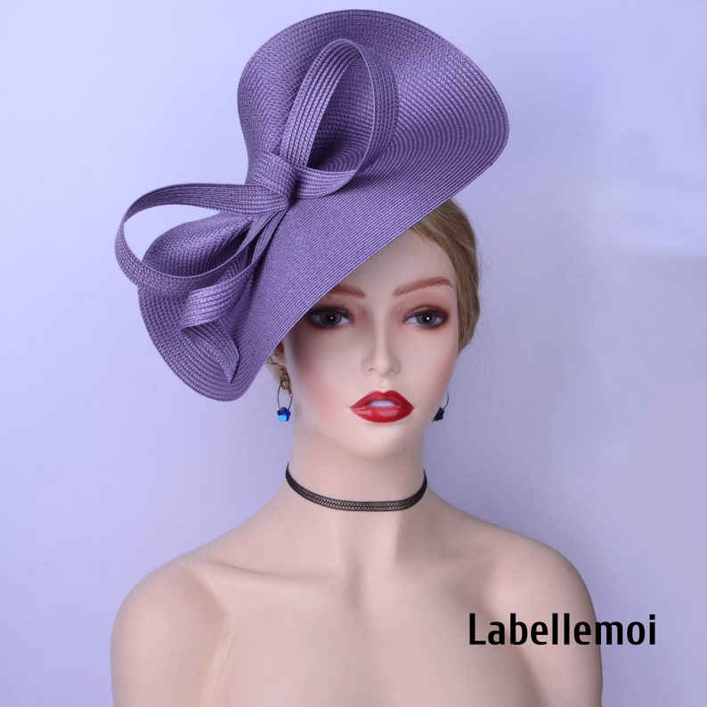 Exclusive Plum Lavender Purple Fascinator Large Saucer - Etsy